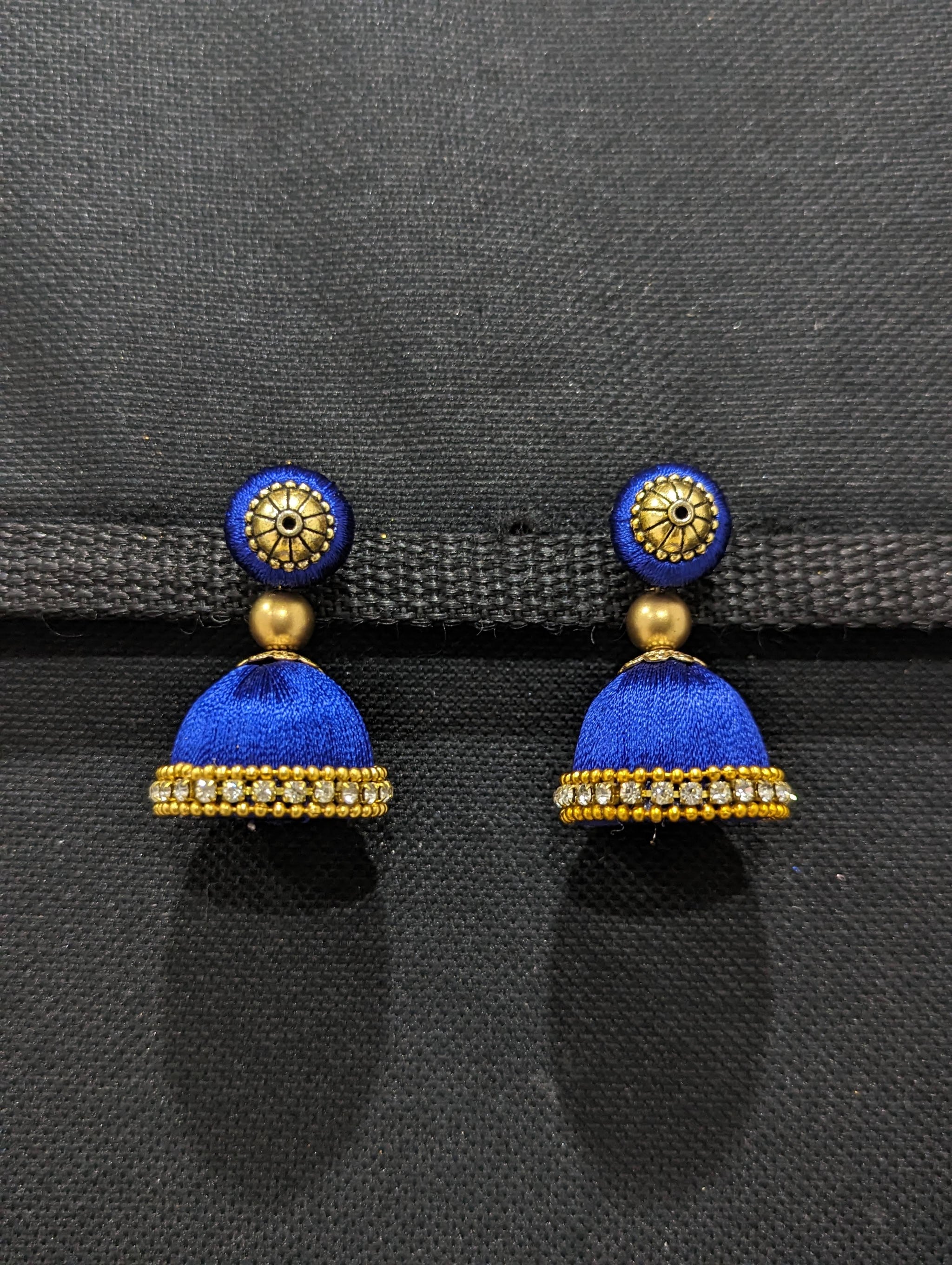 Silk Thread Jhumka Earrings - Medium size – Simpliful Jewelry